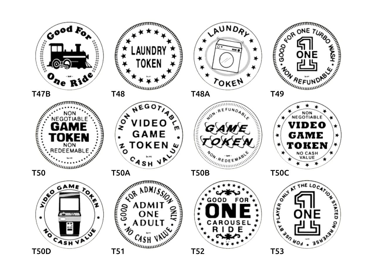 Tokens 0.800"-1.180" - EnterVending