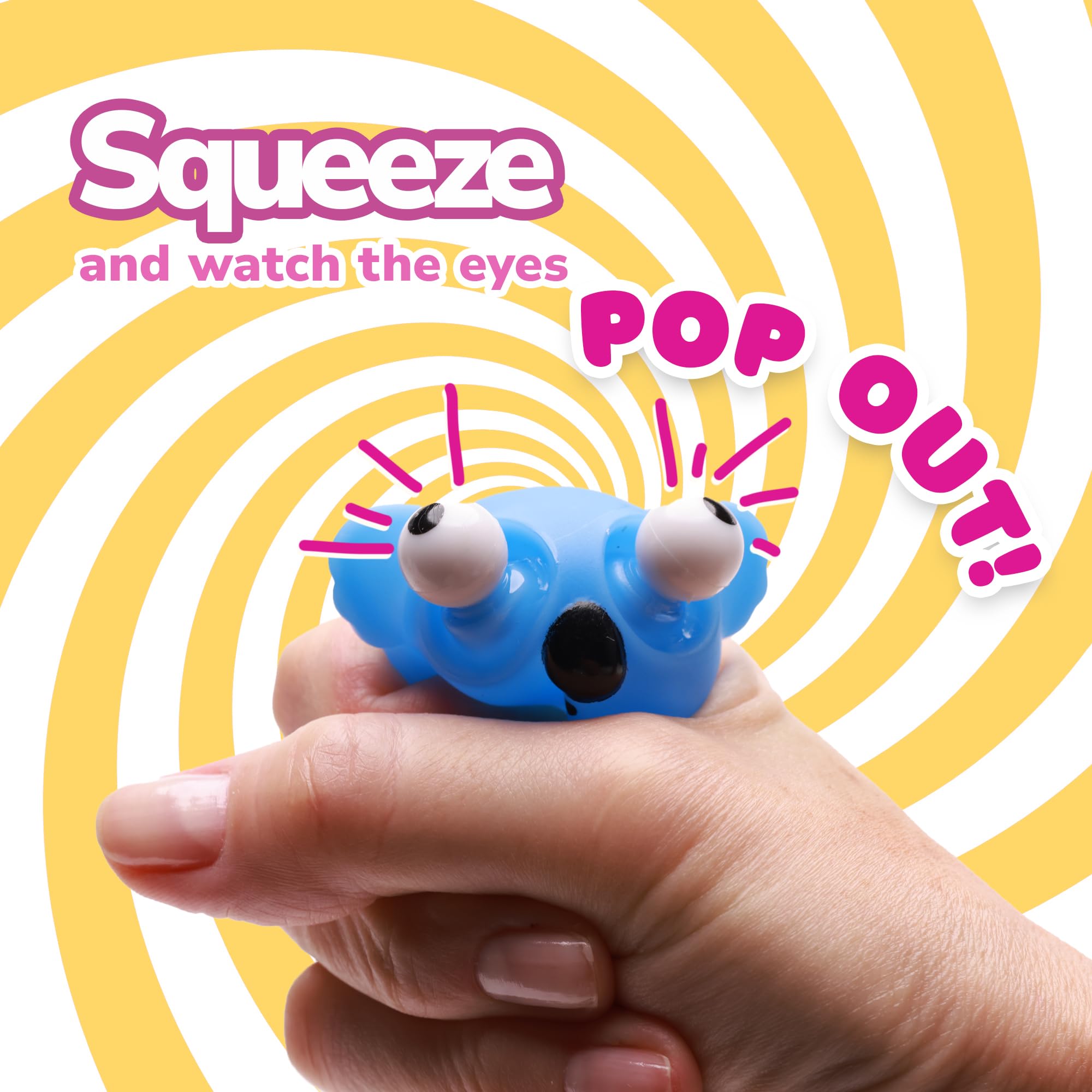 Surprise Toy Capsules – Eye Popping Animal Squishy Toys in Pre-Filled ...