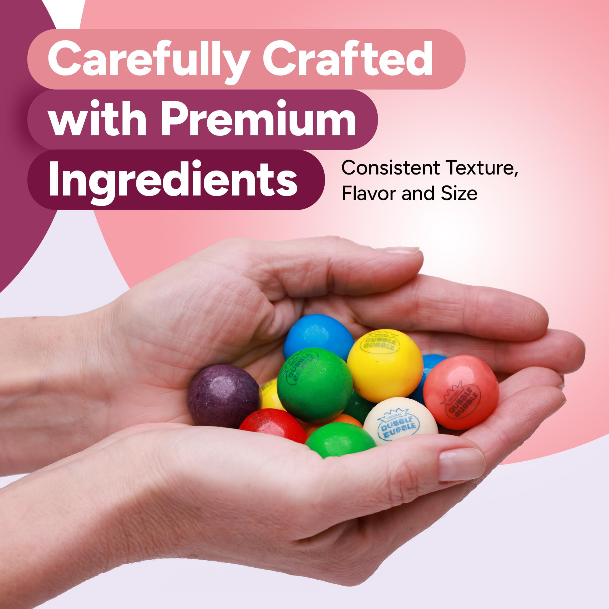 Chewing Gum for Kids - 1 Inch Large Gumballs - 2 PACKS of 7 OZ Gum ...