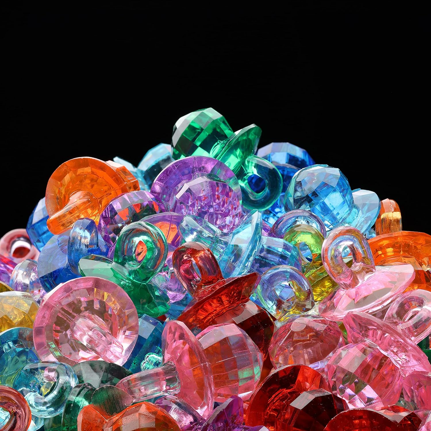 Buy Acrylic Diamond Rings in bag - EnterVending